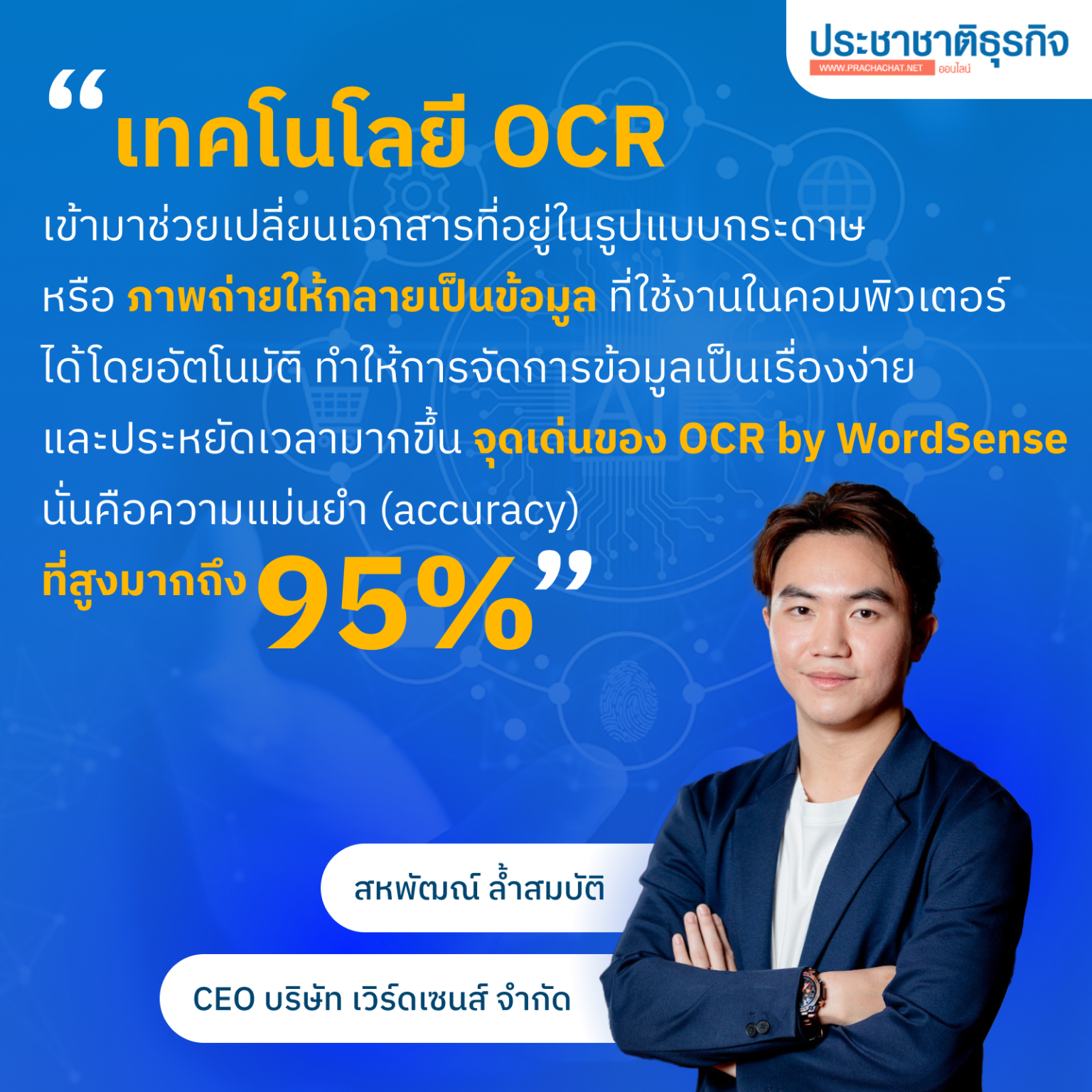 แปลงข้อความเอกสารสู่ข้อความดิจิทัล ด้วยเทคโนโลยี OCR by WordSense – looloo